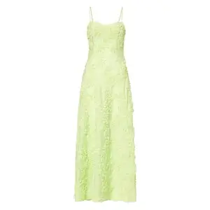 AMY LYNN Semi Sheer Floral Maxi Dress