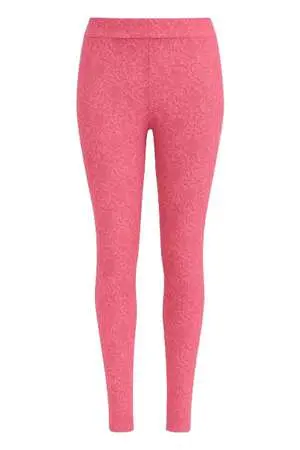 CONQUISTA Lace Leggings In Fuschia - Pink