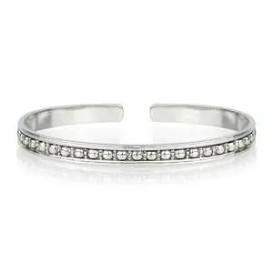 CHARLOTTE'S WEB JEWELLERY Maharani Beaded Cuff Bracelet - Silver