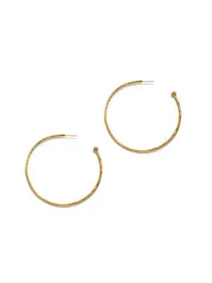 JAREDJAMIN Hooptastic Hoop Post Earrings - Gold