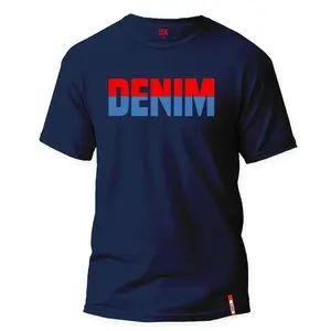 EIGHT X Big Denim Street T-shirt Navy - Blue