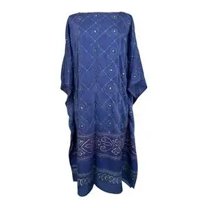 JOSHI Boat Neck French Silk Kaftan