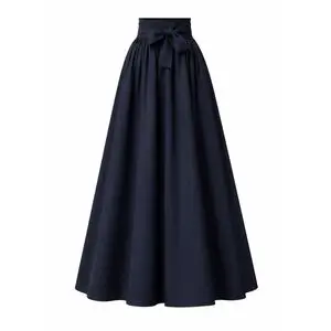 Women's High-Waisted Flared Maxi Skirts