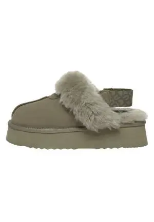EVERAU AUSTRALIA Wagtail Platform Slippers - Green
