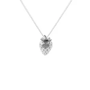 LEE RENEE Strawberry Pendant Necklace - Silver