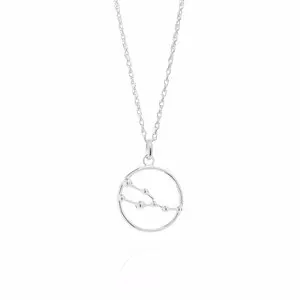 YASMIN EVERLEY JEWELLERY Taurus Astrology Necklace - Silver