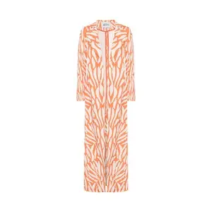 ROQAIA FASHION HOUSE Printed Kaftan - Orange