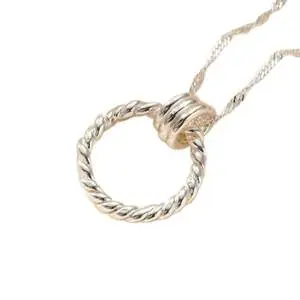 POSH TOTTY DESIGNS Large Tether Hoop Necklace