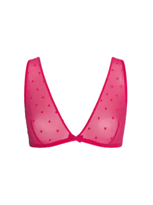 BONBON LINGERIE Heartbeat Triangle Bra - Pink
