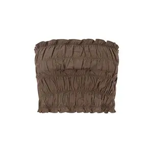 BALOU Shirring Strapless Top