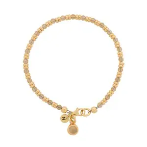 NELLOU JEWELLERY Linear November Birthstone Citrine Bracelet - Yellow