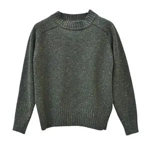 OUBAS Donegal Merino Wool Sweater - Green