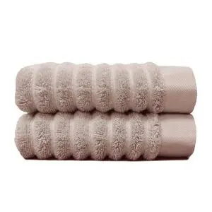 Misona Organic Cotton Bath Towel Set Light Grey - Silver