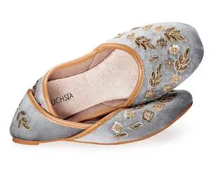 FUCHSIA SHOES Nawal Embroidered Flats