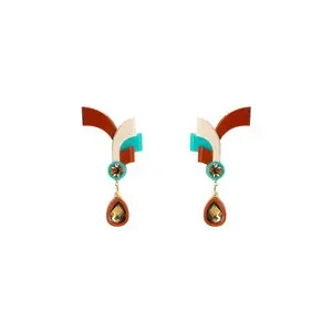 GISSA BICALHO Crest Dangle Earrings - Yellow