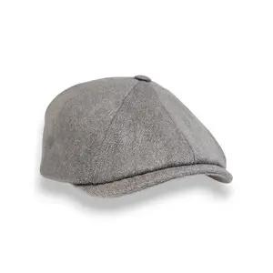 MISTER MILLER - MASTER HATTER Jack's Companion Cashmere Newsboy Cap - Grey