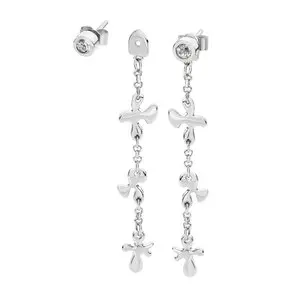LUCY QUARTERMAINE Interchangeable Splash Earrings - Silver