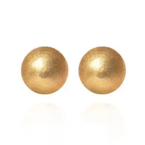 SAULE LABEL Gaia Glam Midi Earrings In Plated Sun - Gold