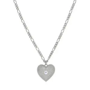 ZOË & MORGAN Brave Heart Aquamarine Necklace - Silver