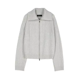 Women's Cable-Knit Zip-Up Sweaters