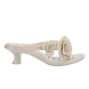 Melissa Thong Kitten Heel Petals - Beige