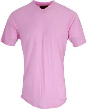LORDS OF HARLECH Victor V-neck Merino Shirt - Pink