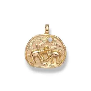 ALEXIE OF ATHENS Kin Medallion Charm - Gold