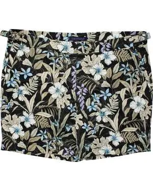LORDS OF HARLECH Pool Floral Swim Shorts - Black