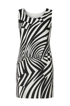 CONQUISTA Zebra Print Shift Dress