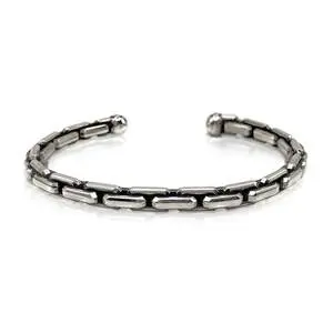 PERRY GARGANO Chain Link Cuff - Silver
