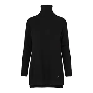 TIRILLM Abby A-line Turtleneck Pullover - Black