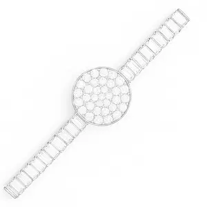 MAISON DE GALA Pure Radiance Crystal Bracelet - Silver