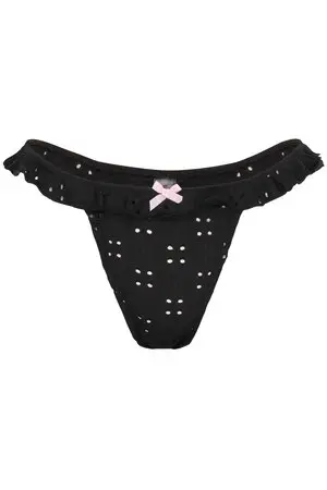 WILD LOVERS LONDON Aria Thong - Black