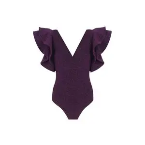 NUR KARAATA Cosmos Sparkle Swimsuit - Purple