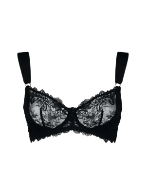 BONBON LINGERIE Mistress Underwired Bra - Black
