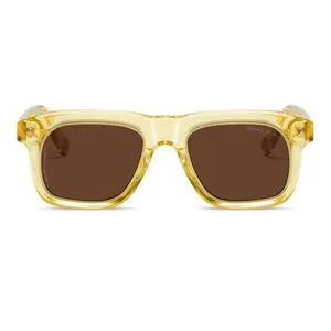 WALTON & MORTIMER No. 44 "osaka Ii" Sunglasses - Gold/yellow