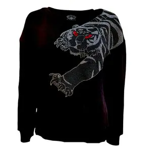 ANY OLD IRON Embroidered Tiger Sweatshirt