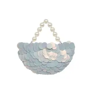 D’lueur Atelier Demi Lune Bag With Pearl Handle