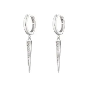 SCREAM PRETTY Spike Hoop Earrings - Silver