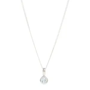 CHARLOTTE'S WEB JEWELLERY March Birthstone Aquamarine Charm Necklace - Silver