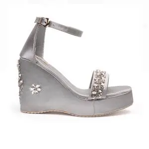 RETTROSE Delilah Hand-embellished Wedge Shoes