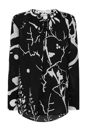Black Print Blouses