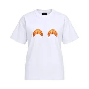 MYSIMPLICATED Oversized T-shirt With Croissant Graphic - White