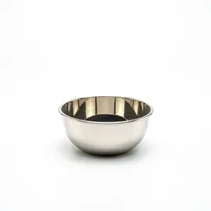 ANATOLIACRAFT Solid Copper Snack Bowl, Color Chrome - Silver