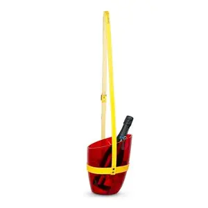 HEATING & PLUMBING LONDON Keep Your Cool" Champagne Bucket & Yellow - Red