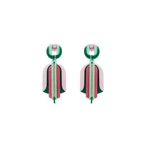 GISSA BICALHO Protea Pendant Earrings - Pink