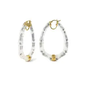 GOLD & HONEY Chloe Bamboo Hoop Earrings