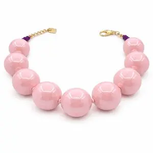 MICHAEL NASH JEWELRY Lucy Gumball Necklace Pink