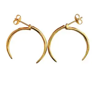 AKI ROC JEWELRY Front-Back Hoop Earrings