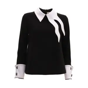 JULIA ALLERT Collared Blouse With Contrasting Details